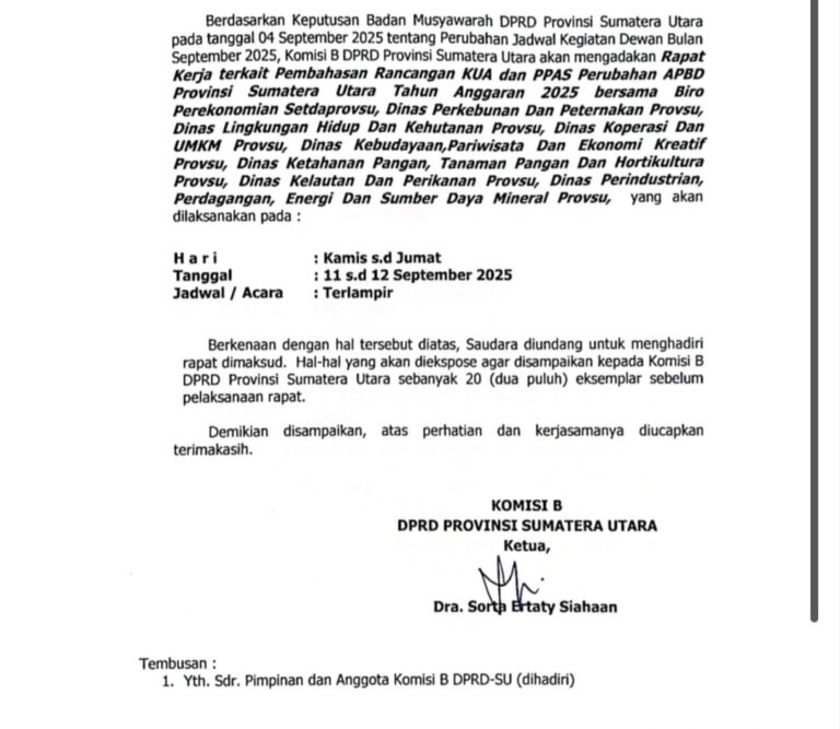 Tidak hanya Komisi E, Komisi B Juga Bahas Rancangan di Hotel Sinabung ...